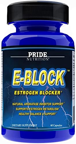 Estrogen Blocker for Men & Hormone Balance for Women- E-Block- Natural PCT Aromatase Inhibitor Anti Estrogen Acne Support Formula Post Cycle Therapy Supplement Plus DIM, Calcium-d-glucarate, Chrysin