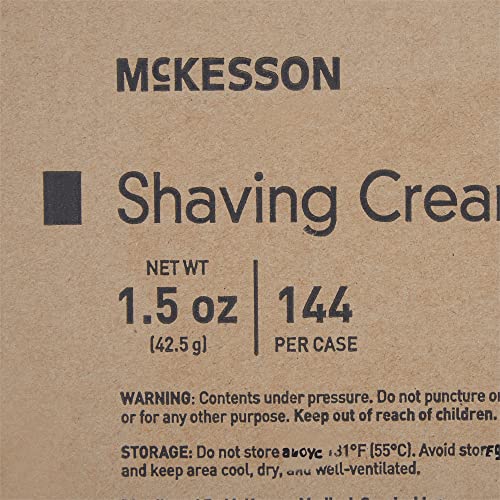 McKesson Foamy Shaving Cream, Shave Cream for Men and Women, Lavender Scent, 1.5 oz, 144 Count