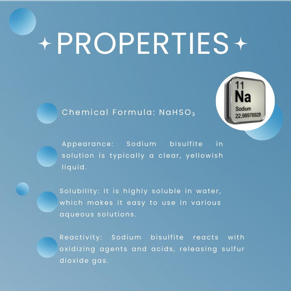 Sodium Bisulfite 40% - 55 Gallon Drum - Ideal for Commercial and Industrial use