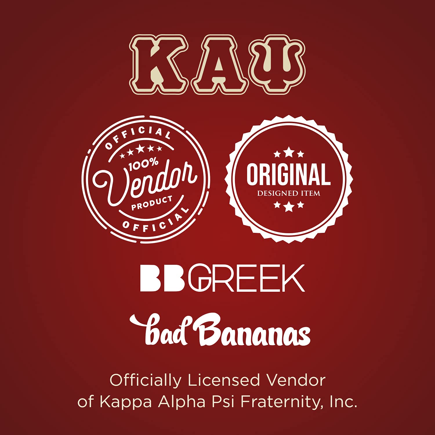 BBGreek Kappa Alpha Psi Official Vendor - Hanging Toiletry Bag - Diamonds - Fraternity Paraphernalia