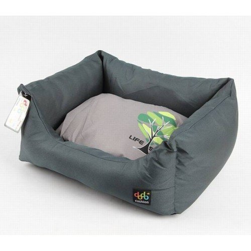 ALPHADOG Series Dog&CAT Square Plush Cushion Bed (Small, Green)