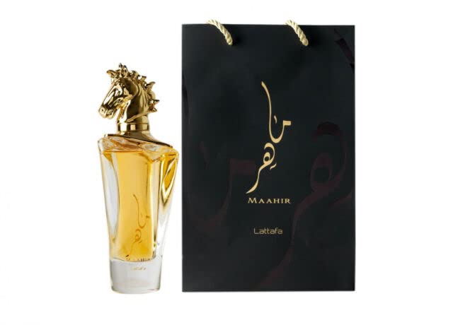 Maahir, Maahir Black & Bade'e Al Oud for Glory - EDP 100ML(3.4 oz) with Magnetic Gift Box Perfect For Gifting I Bold and Rich Oud Fragrance I Sandalwood, Musk and Vanilla Notes I Saffron, Lavender, & Nutmeg I Signature Arabian Perfumery I by Lattafa Perfu
