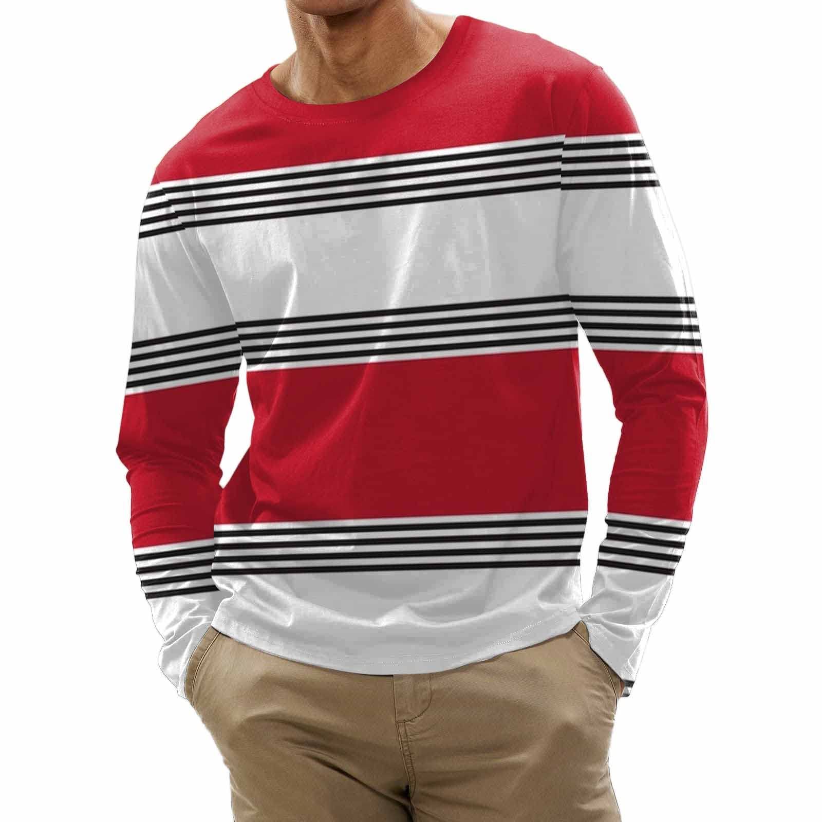 Pride Shirts Men Mens Shirts Long Sleeve Crew Neck Breathable Relaxed Fit Thermal Outdoor Tees Fashion True Comfort Tops Funny Tshirts Shirts for Men