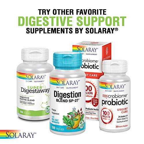 SOLARAY Pancreatin 1300 | Pancreatic Digestive Enzymes Plus Papaya for Healthy Digestion Support | 90 VegCaps, 90 Serv.