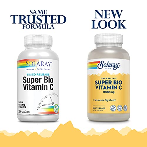Solaray, Tstr Super Bio C - Buffered, 250 Count