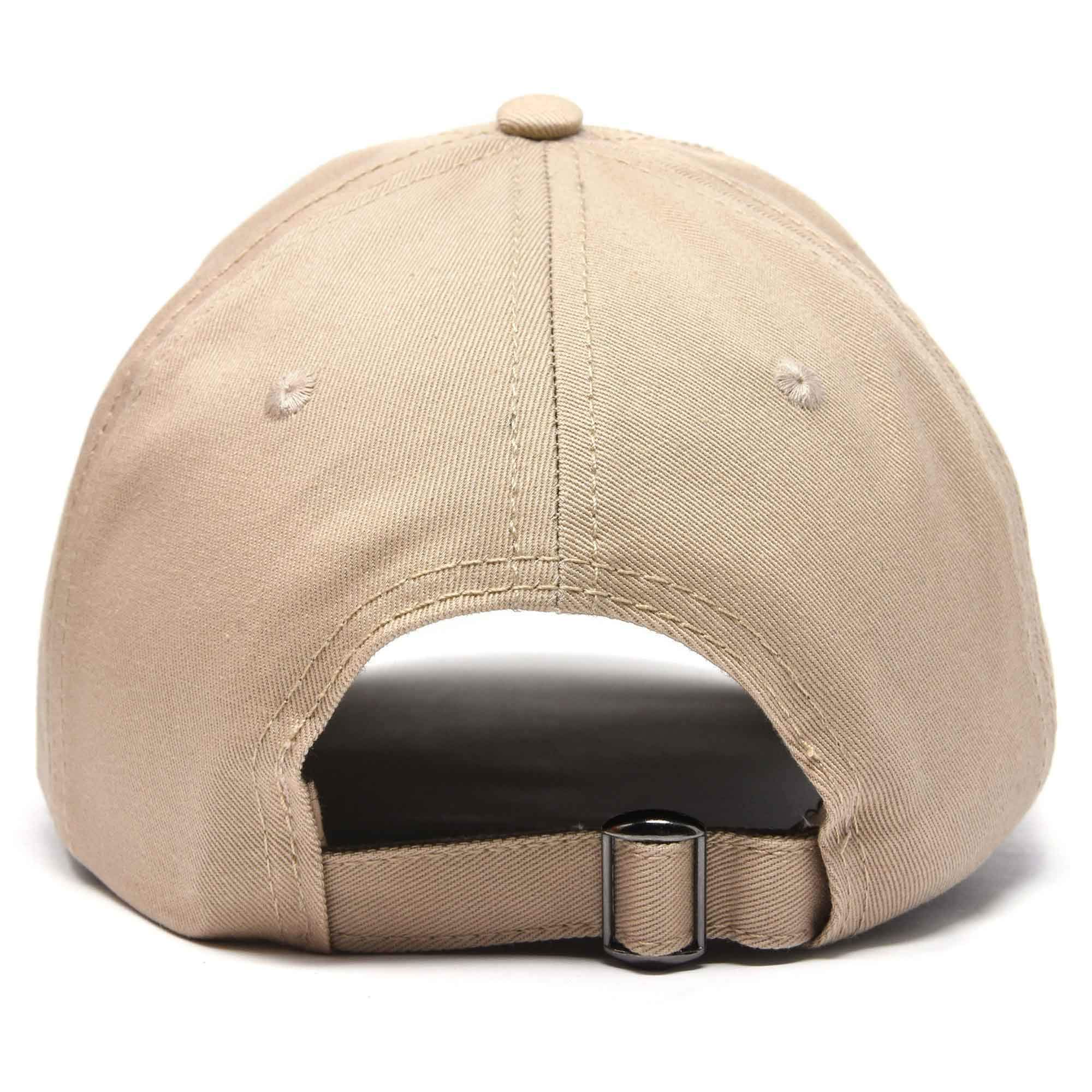 DALIX Pi Kappa Alpha Greek Letters Ball Cap Embroidered Hat in Khaki