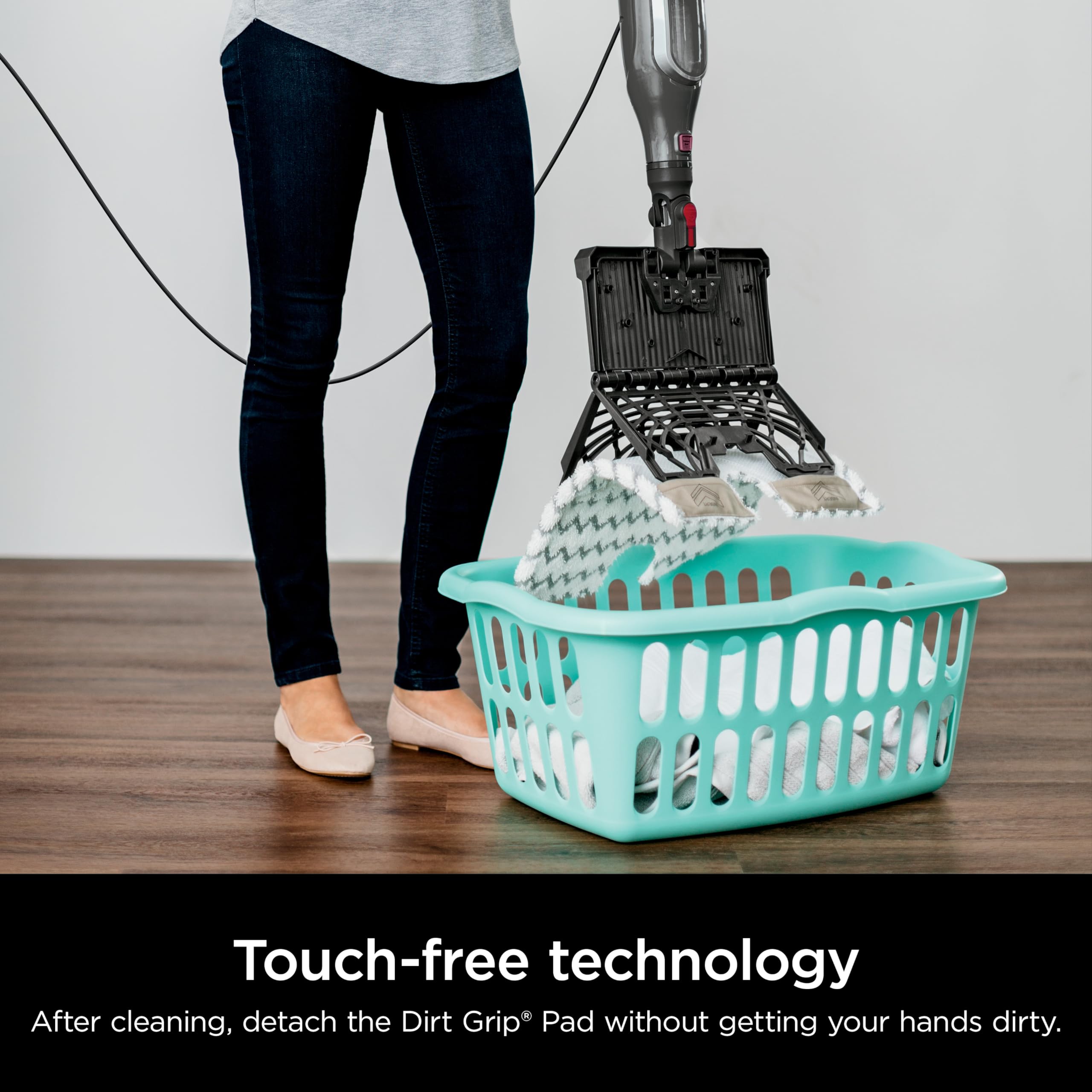 Shark S5003D Genius Hard Floor Cleaning System Pocket Steam Mop, Burgundy/Gray