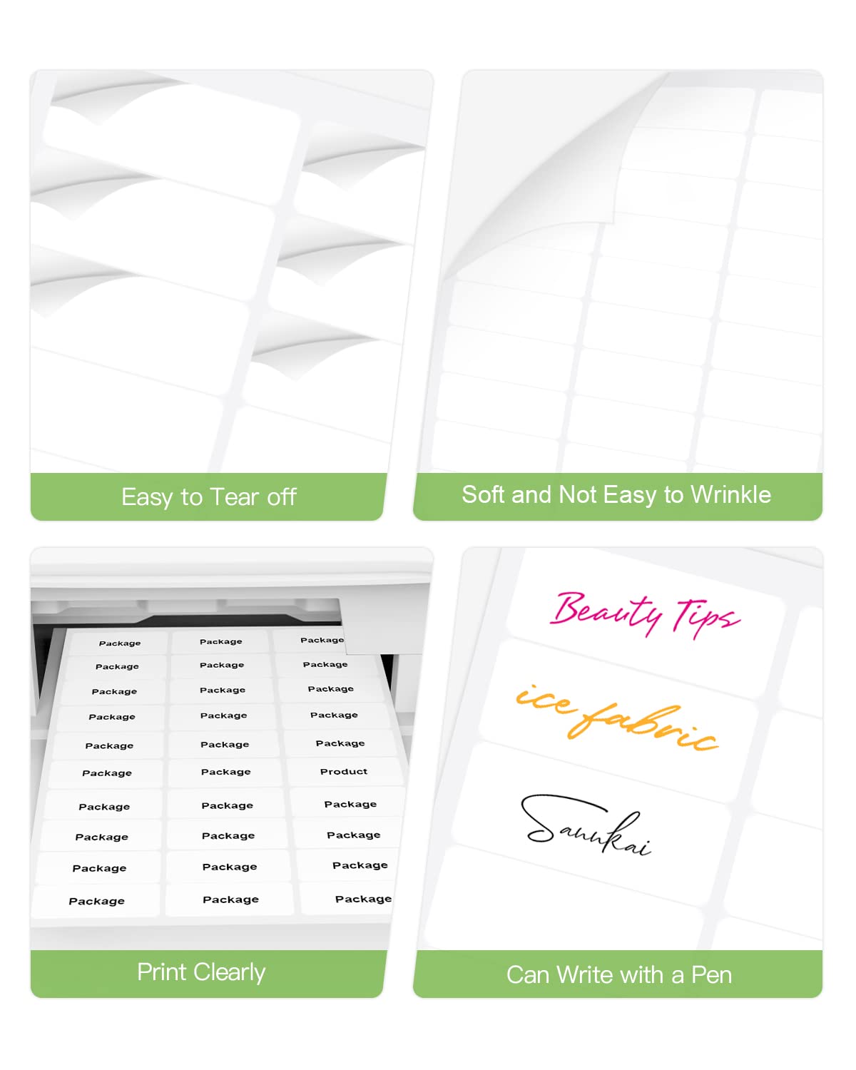 NELKO Address Labels, 1" x 2-5/8" Shipping Address Labels for Laser & Inkjet Printers, Mailing Sticker Labels, Easy to Pee for FBA Label (25 Sheets, 750 Labels)