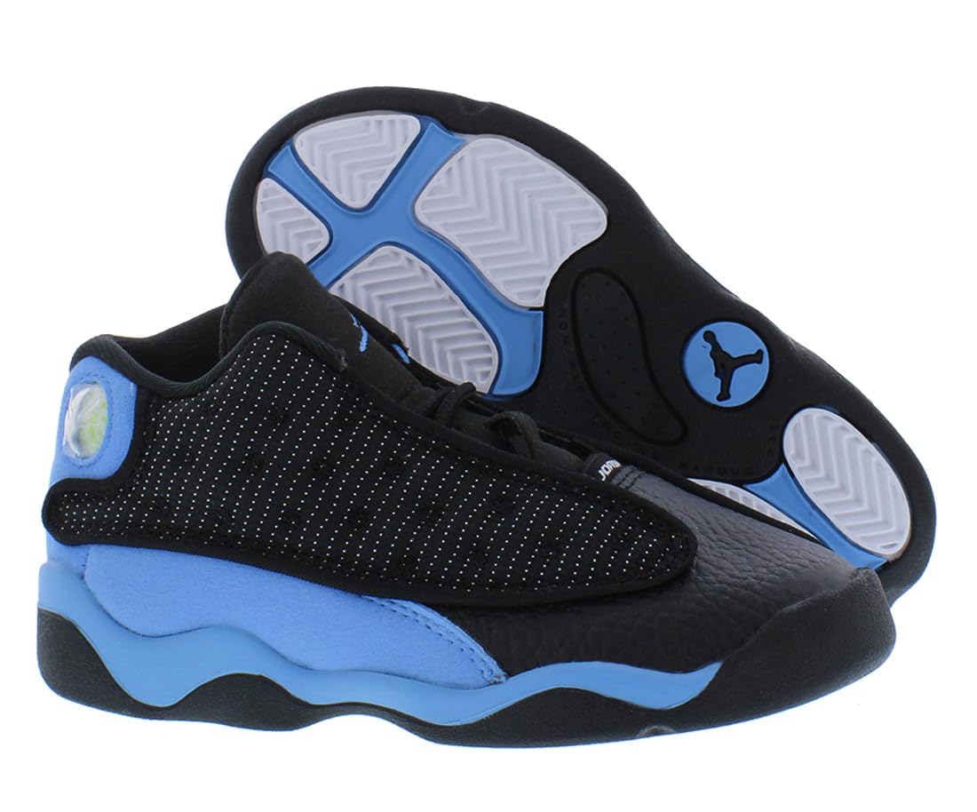 Jordan 13 Retro (Infant/Toddler) Black/University Blue/White 4 Toddler M