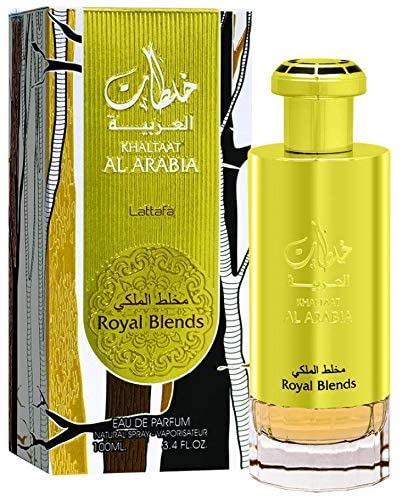 Khaltaat Al Arabia Royal Blend EDP - 100 ML (3.4 oz) I A top-selling Arabian Oud I Woody, Amber, Musk, Spicy, Nutmeg, Clove, Fruit, Apple I Suitable for any Occasion I by Lattafa