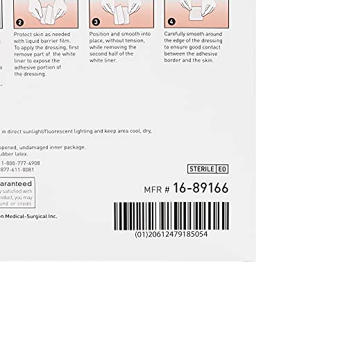 McKesson Barrier Island Dressing, Sterile, Water-Resistant, 6 in x 6 in, 25 Count, 1 Pack
