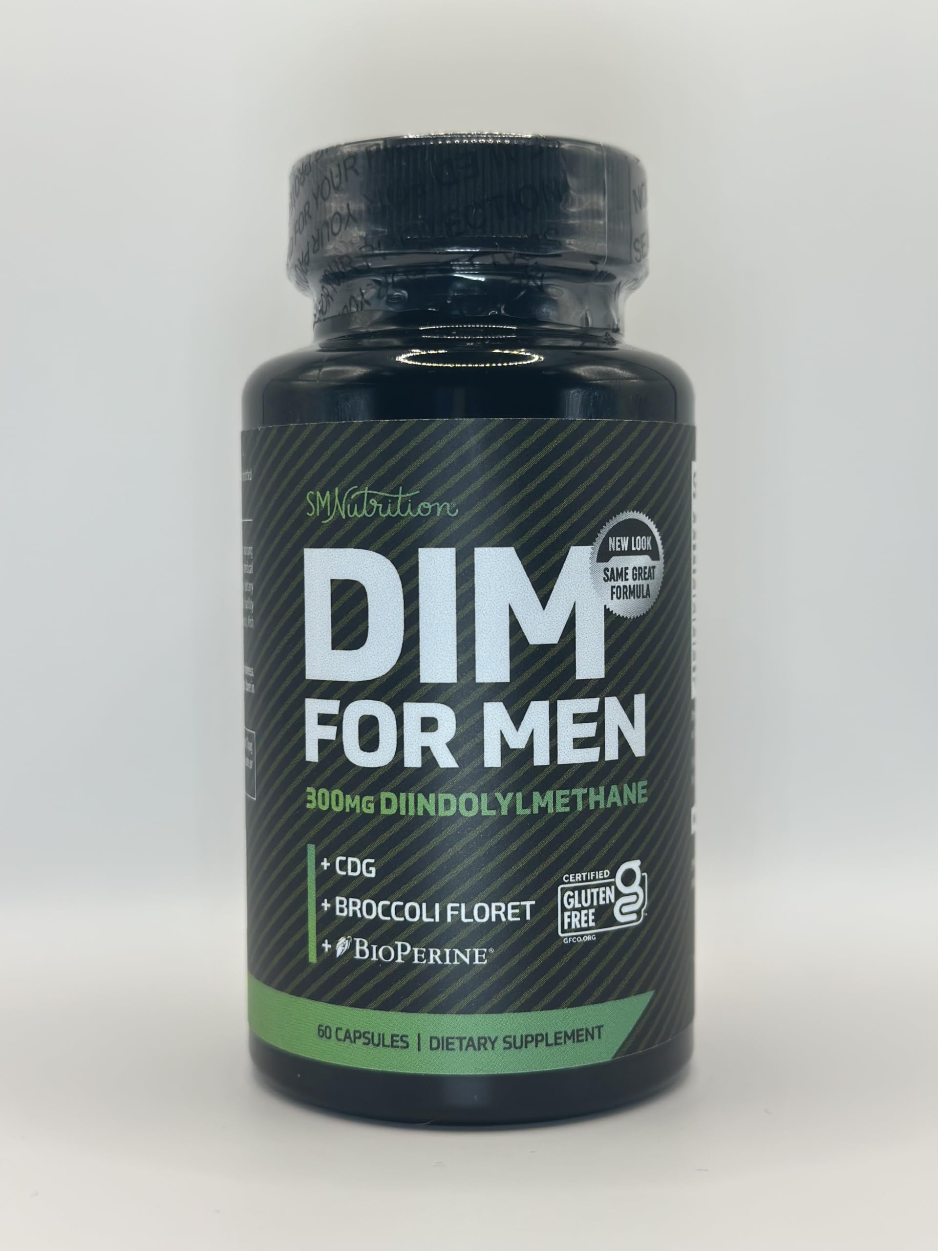 DIM 300mg for Men, Estrogen Blocker & Aromatase Inhibitor | Extra Strength Men’s Hormone Balance & Wellness Support Supplement with Diindolylmethane Plus CDG & Sulforaphane | Gluten-Free | 60 Ct.