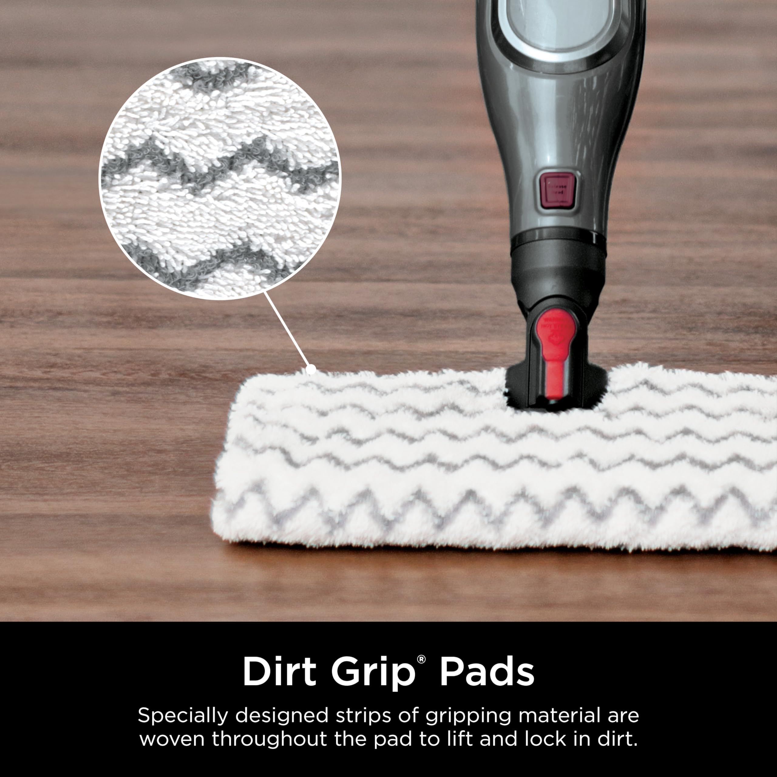 Shark S5003D Genius Hard Floor Cleaning System Pocket Steam Mop, Burgundy/Gray