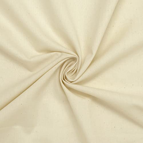 Roc-Lon 107/108" 100% Cotton Unbleached Permanent Press, Cut by Yard, White