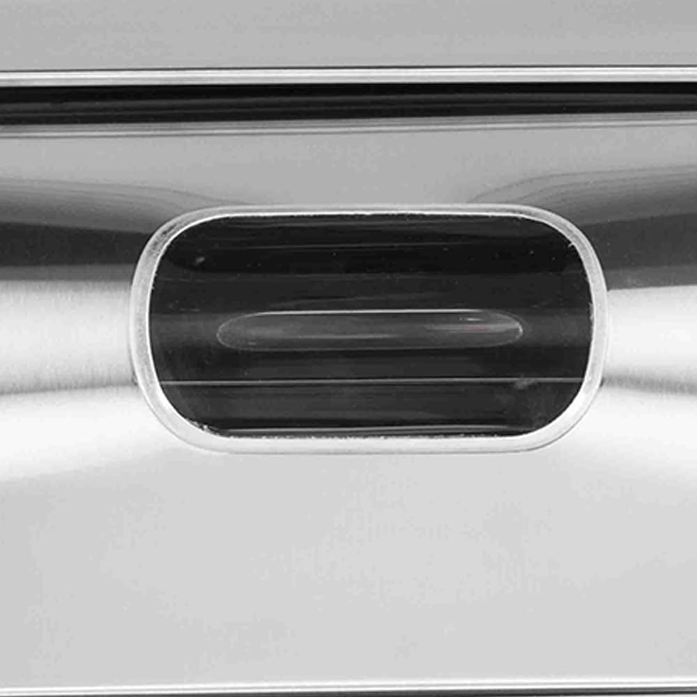 Home Basics Stainless Steel Bread Box, Silver