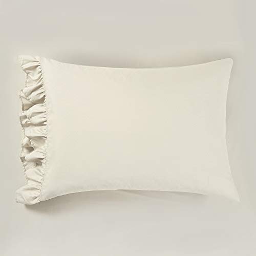 Lush Decor Reyna 4 Piece Ruffle Sheet Set, Queen, Wheat