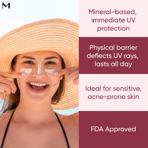Musely Cleanser and Day Cream Mineral SPF 50, Clinical Grade Sunscreen, Broad-Spectrum, Water Resistant, 3 Fl Oz, Clear Color, 2x Bundle