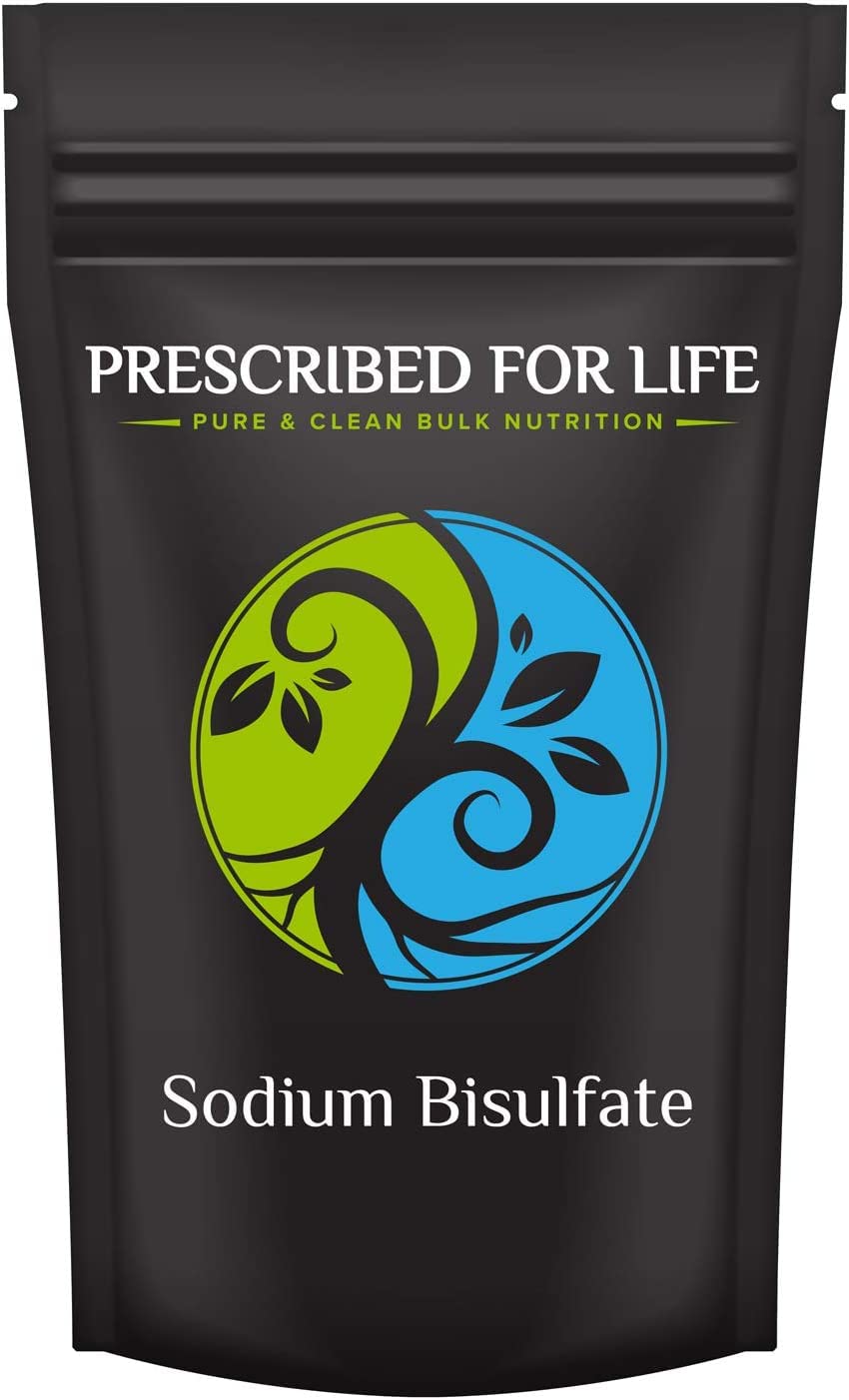 Prescribed for Life Sodium Bisulfate Powder | Natural Household Cleaner | pH Reducer for Pool and Spa | Pool pH Decreaser for Soil and Water | Sodium Hydrogen Sulfate, 4 oz (113 g)