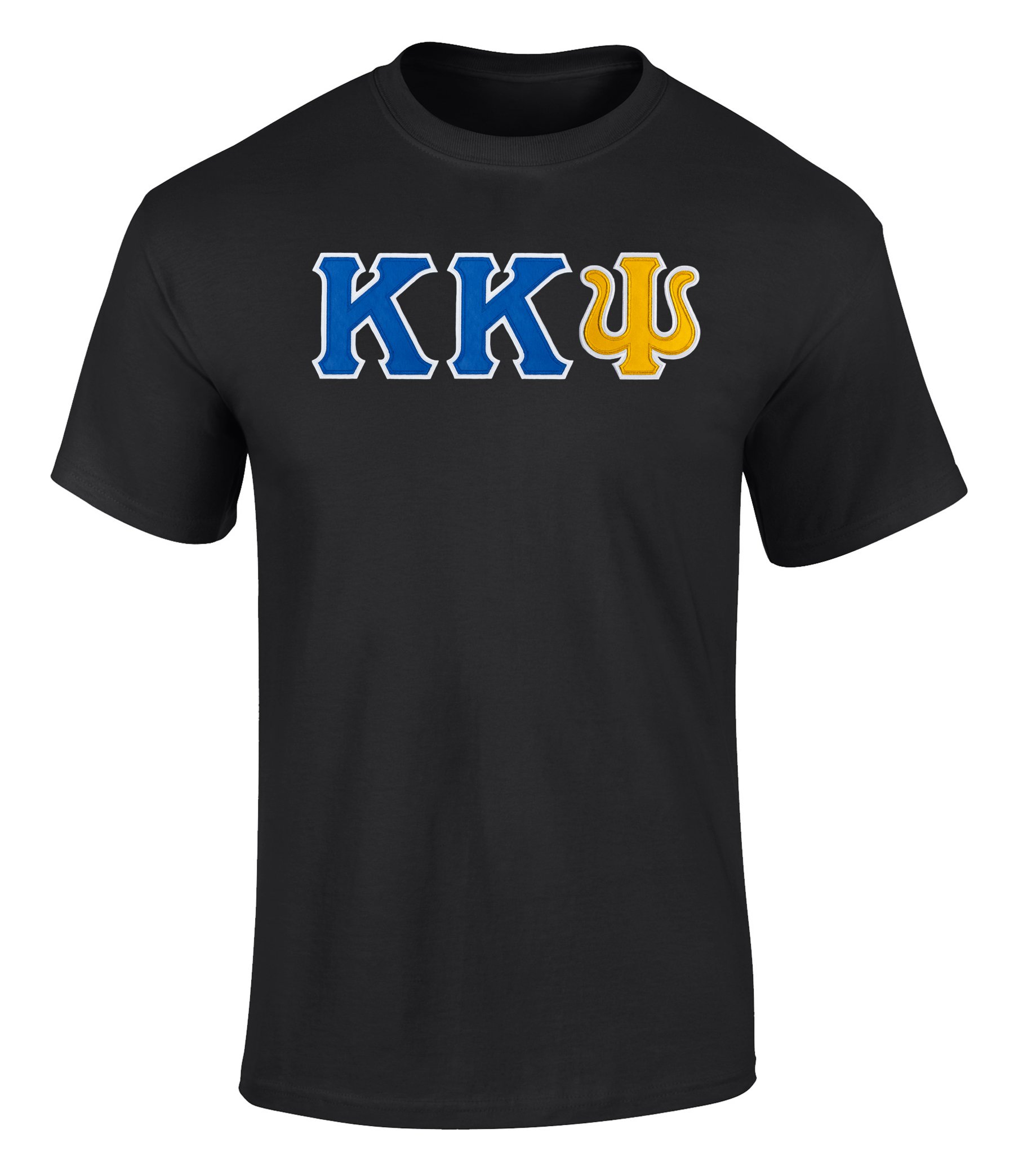 Kappa Kappa Psi Twill Letter Tee Black 1 Large