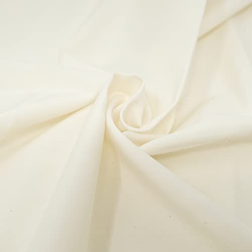 Roc-Lon 107/108 Crease Resistant Poly/Cotton, Cut by Yard, Unbleached/Natural