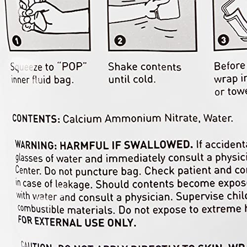 McKesson Cold Compress, Instant Cold Pack, Disposable, 4 in x 6 in, 1 Count, 24 Packs, 24 Total