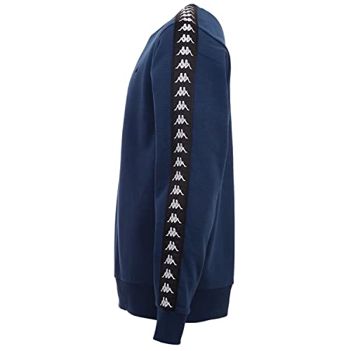 Kappa Lasse Sweatshirt 312008-19-4122, Mens, Moonlit Ocean, XL Blue