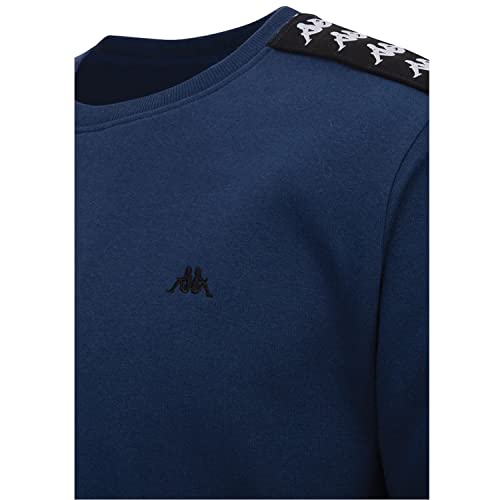 Kappa Lasse Sweatshirt 312008-19-4122, Mens, Moonlit Ocean, XL Blue