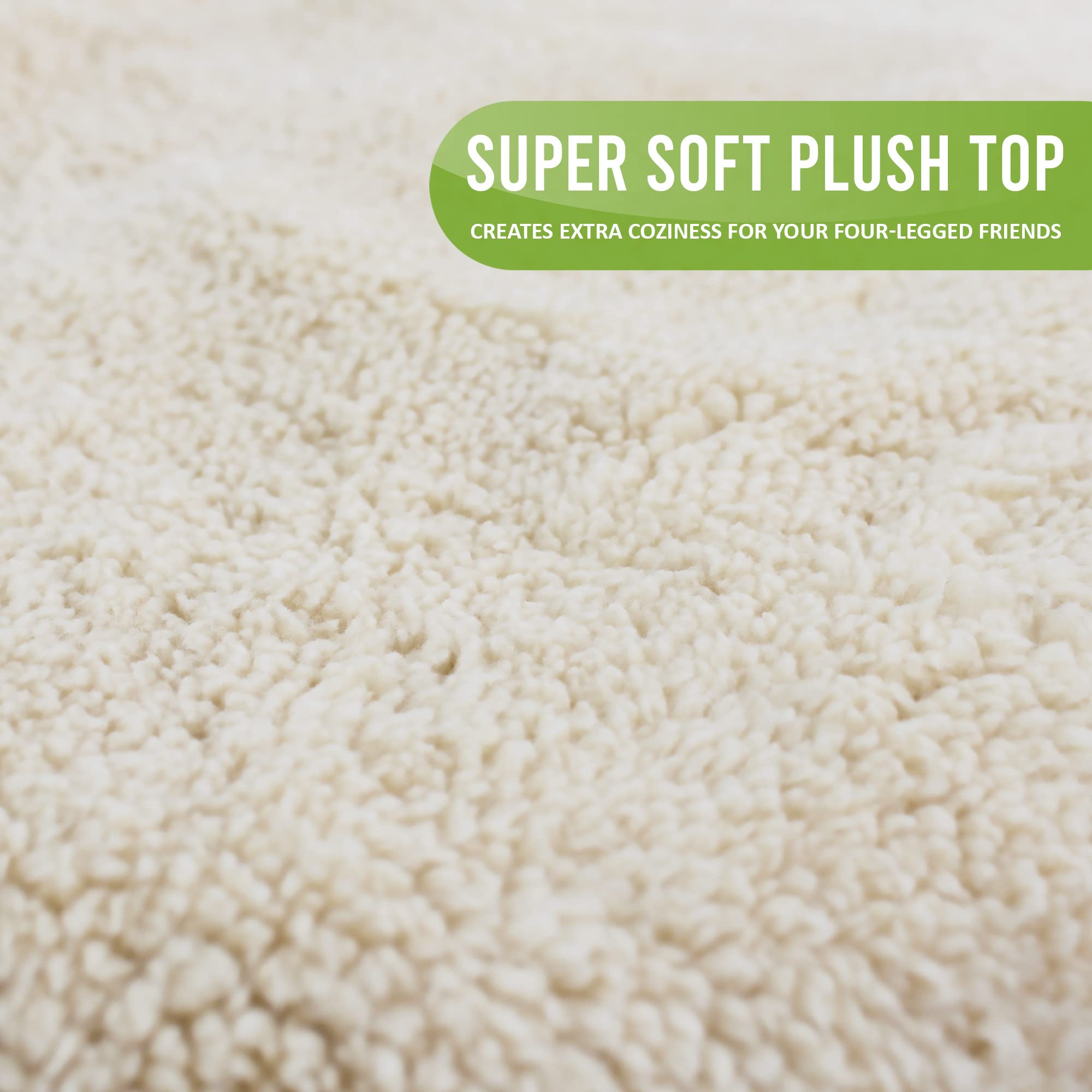 Universal Replacement Washable Large Dog Bed Cover - 36 x 28 x 4 inches - Compatible with Many Orthopedic Memory Foam Dog Bed
