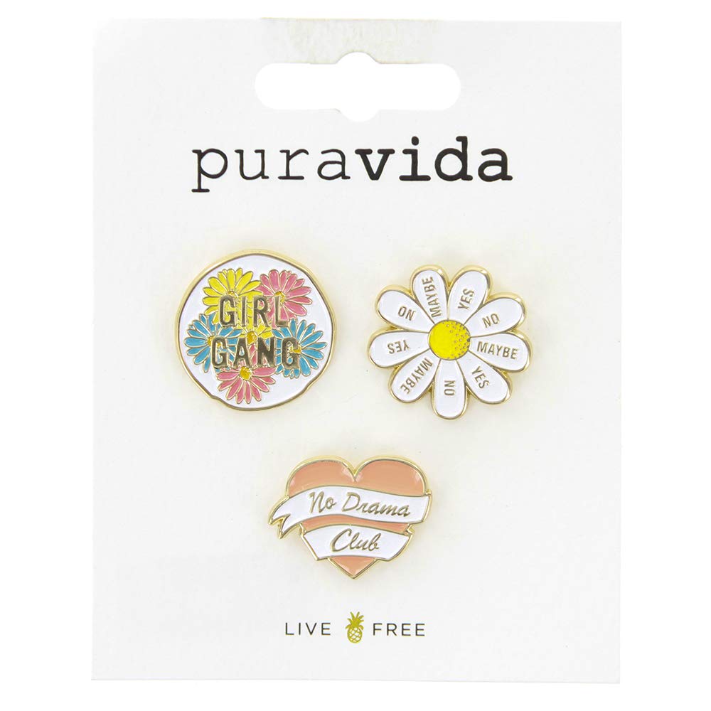 Pura Vida Ladies Gang Pins Set 3-pack