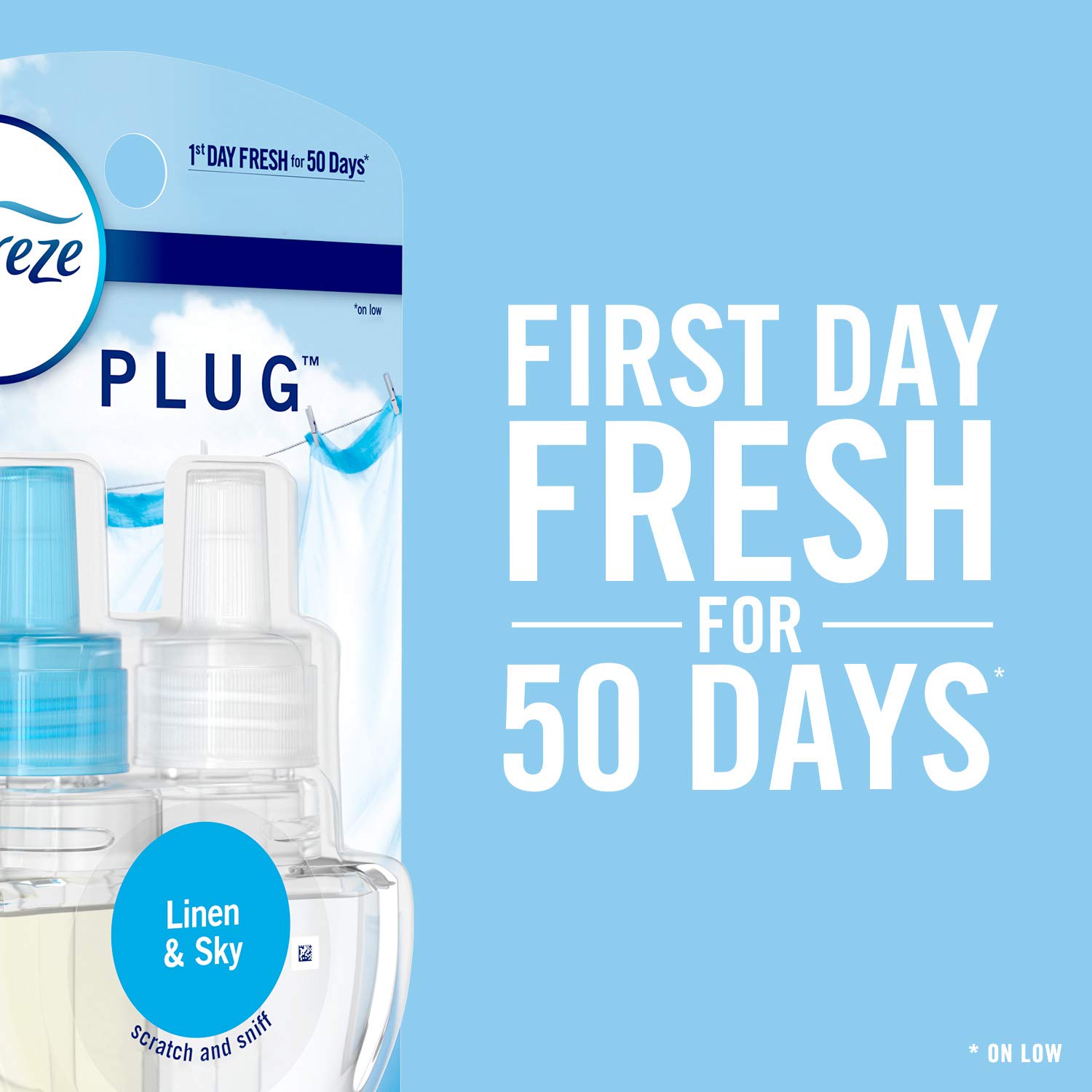 Febreze Plug in Air Fresheners, Heavy Duty Crisp Clean, Odor Fighter for Strong Odors, Scented Oil Refill (2 Count)