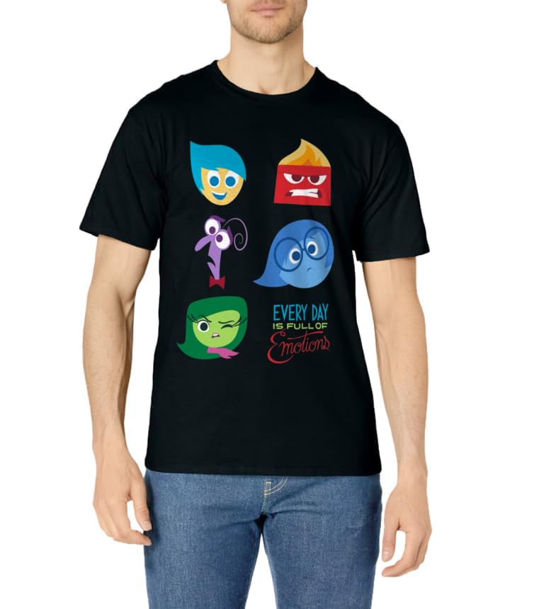 Disney Pixar Inside Out Full of Emotions Character T-Shirt