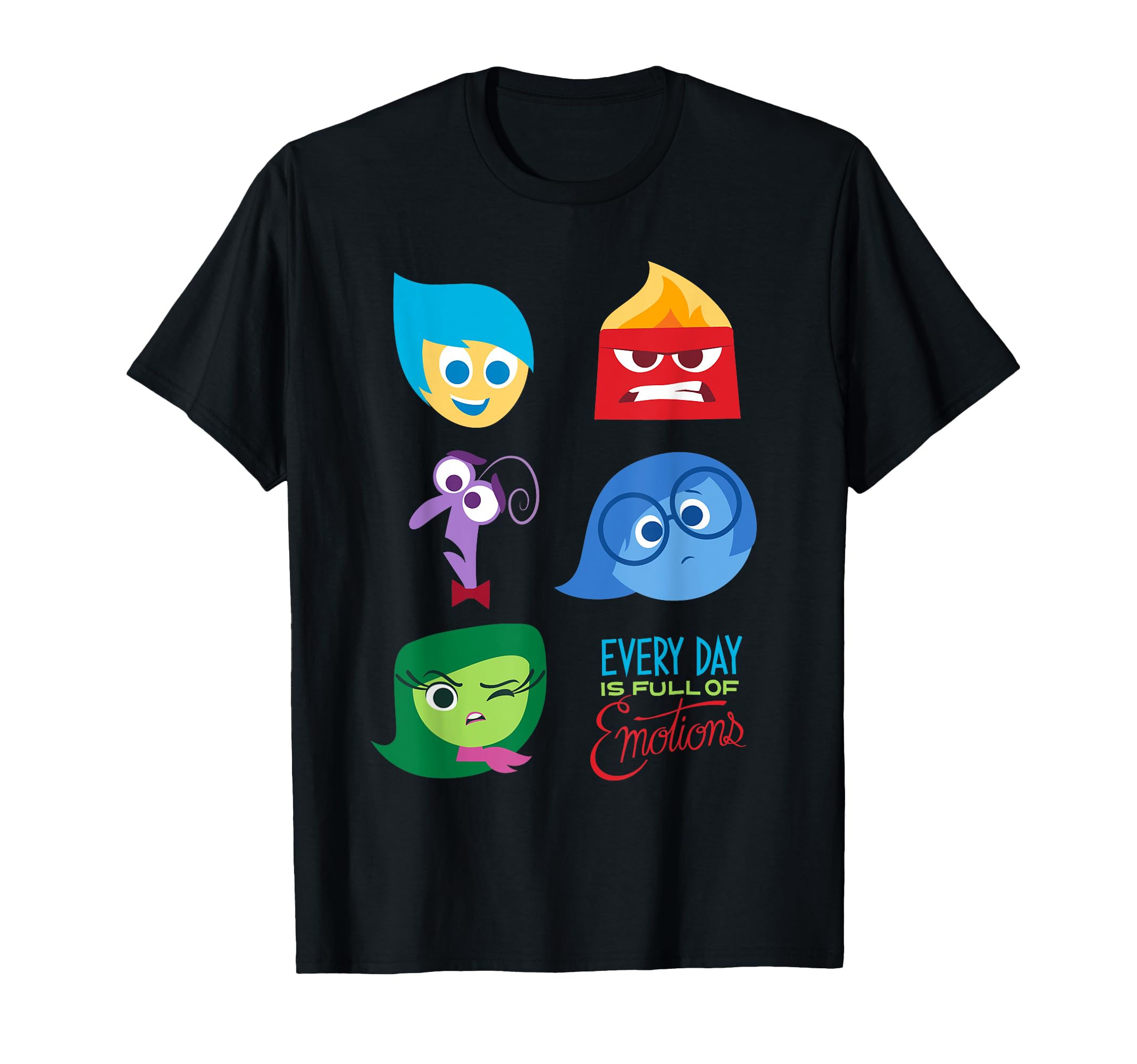 Disney Pixar Inside Out Full of Emotions Character T-Shirt
