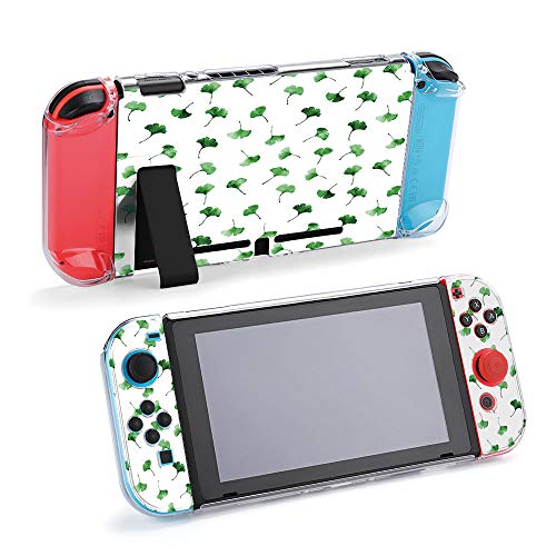 SUPNON Seamless Background with Ginkgo Leaves Compatible with Nintendo Switch Console & Joy-Con Protective Case, Durable Flexible Shock-Absorption Anti-Scratch Drop Protection Cover Shell Design37779