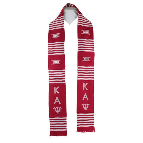 Kappa Alpha Psi Kente Stole (Hand Made in Ghana) (72 inches) - Graduation Stoles