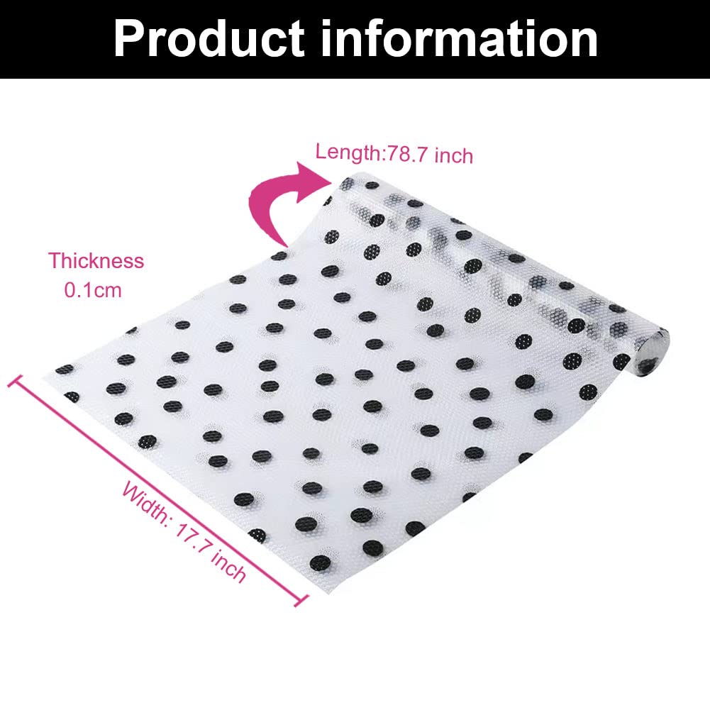 CYHomelife Shelf Liners,Non-Adhesive EVA Cabinet Drawer Liner Fridge Pad,Waterproof Kitchen Refrigerator Mat, Washable Cupboard Liners for Kitchen Home 17.7 × 78.7 inches