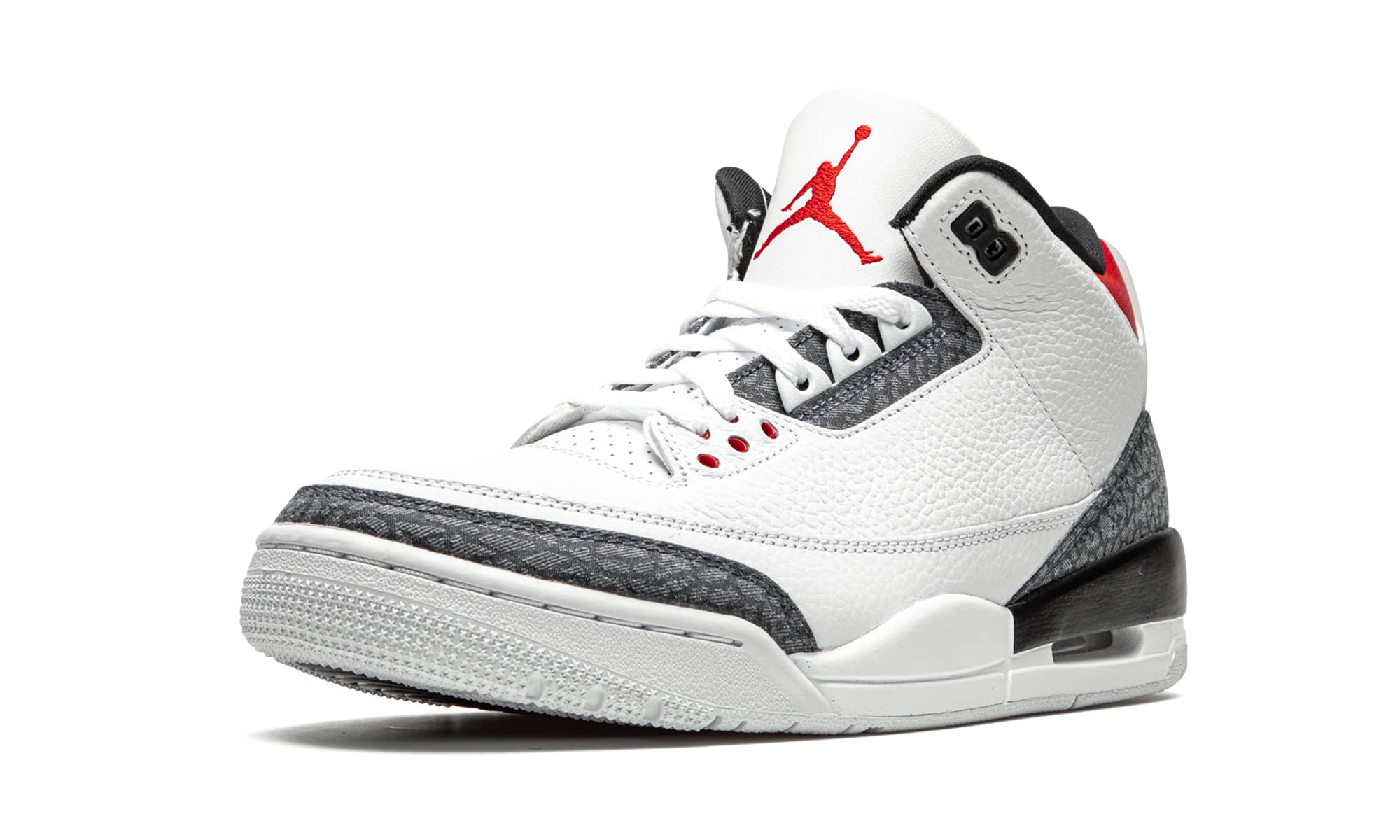 Nike Men's AIR JORDAN 3 RETRO SE-T Basketball Shoe, White Fire Red Black, 7 UK