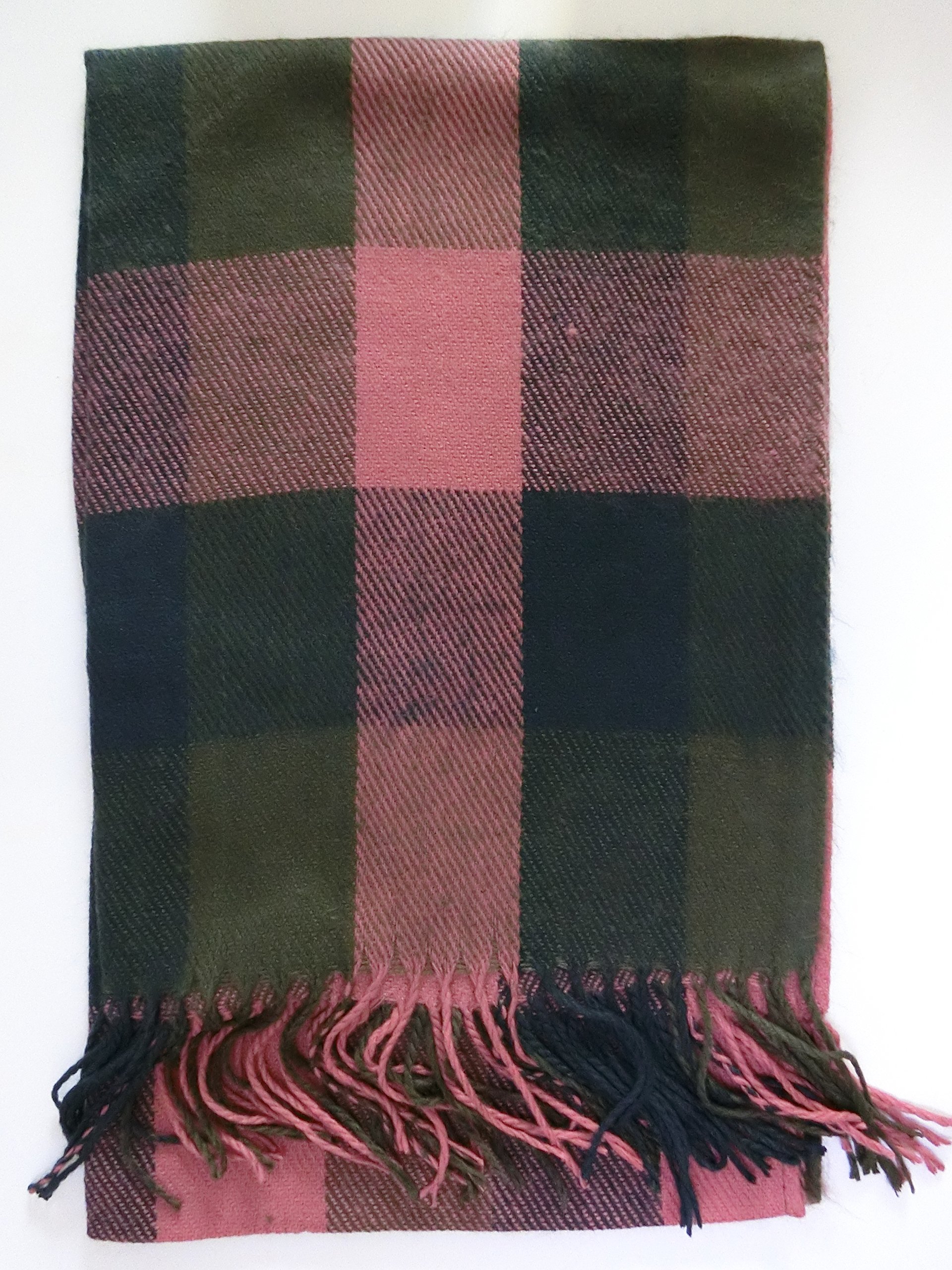 Wander Agio Women's Fashion Long Shawl Big Grid Winter Warm Large Scarf Red Black Green