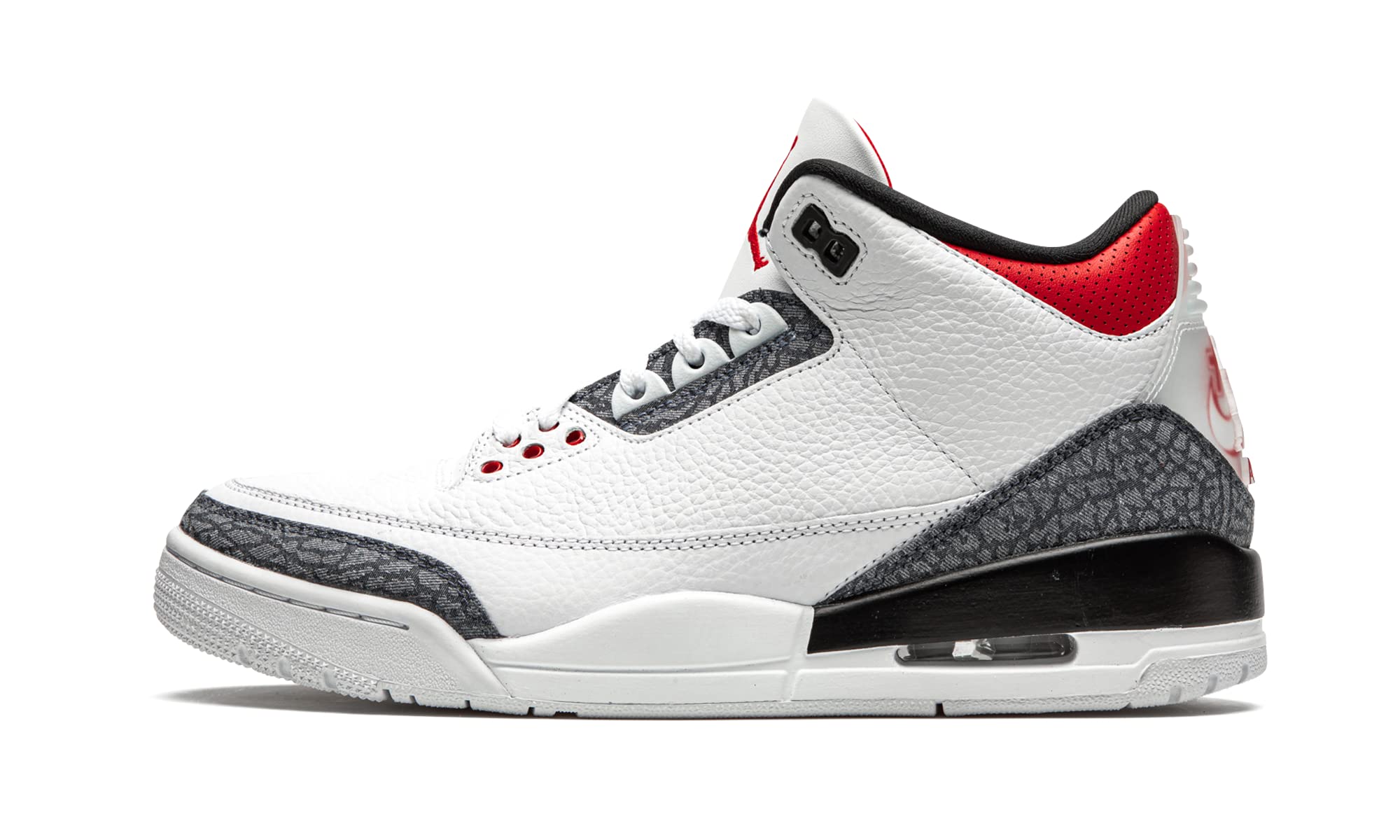 Nike Men's AIR JORDAN 3 RETRO SE-T Basketball Shoe, White Fire Red Black, 7 UK