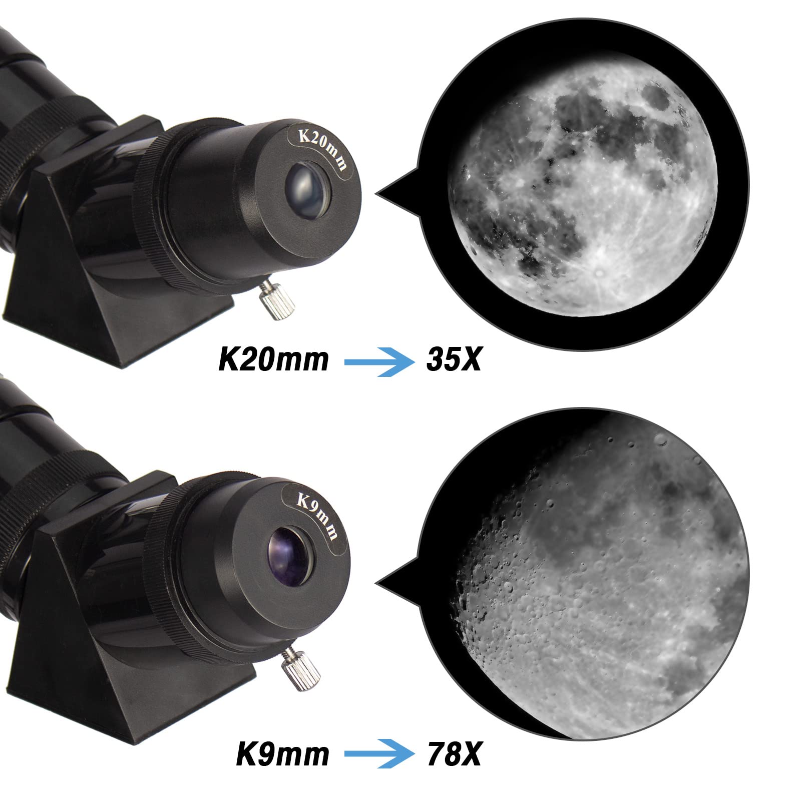 Telescope 60AZ Refractor Telescope Scope - 60mm Aperture and 700mm Focal Length, Multi-Layer Green Film, with Digiscoping Adapter for Photography