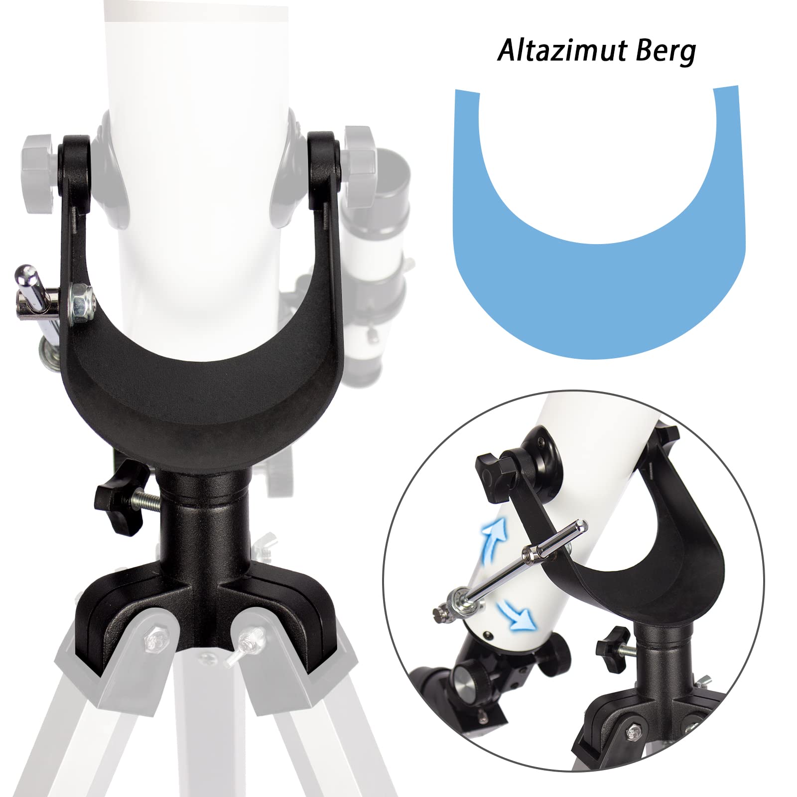 Telescope 60AZ Refractor Telescope Scope - 60mm Aperture and 700mm Focal Length, Multi-Layer Green Film, with Digiscoping Adapter for Photography