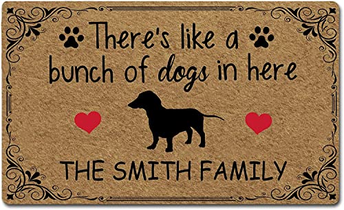 JMETRIE Dogs' Home Here is a Group of Dog Printed Floor mats Blankets Small (Brown, One Size)