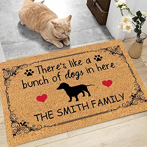 JMETRIE Dogs' Home Here is a Group of Dog Printed Floor mats Blankets Small (Brown, One Size)