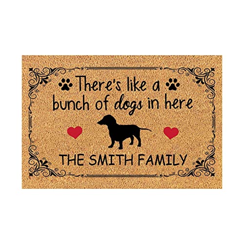 JMETRIE Dogs' Home Here is a Group of Dog Printed Floor mats Blankets Small (Brown, One Size)