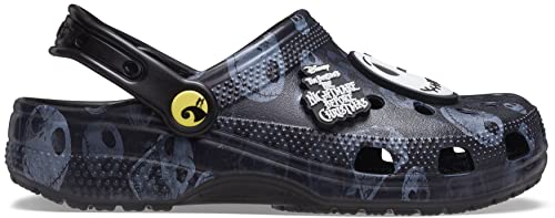 Crocs unisex adult Men's and Women's Classic Disney the Nightmare Before Christmas Clog, Jack Skellington, 6 Women 4 Men US