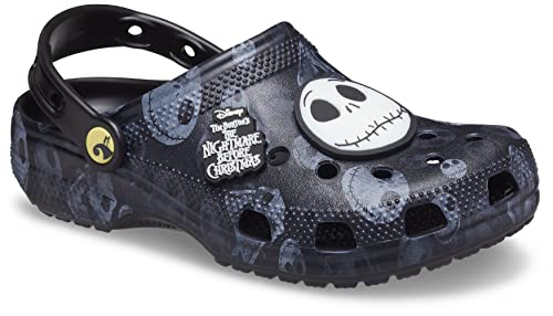 Crocs unisex adult Men's and Women's Classic Disney the Nightmare Before Christmas Clog, Jack Skellington, 6 Women 4 Men US