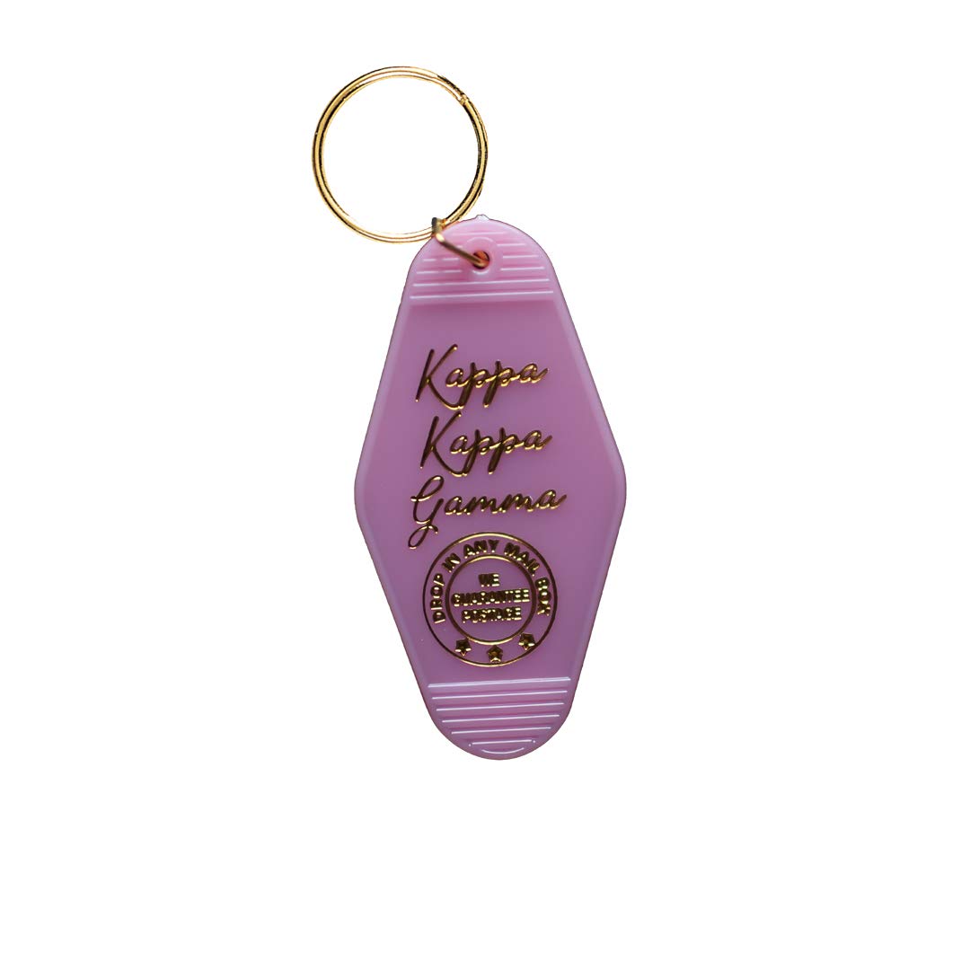 Sorority Shop Kappa Kappa Gamma Vintage Motel Keychain