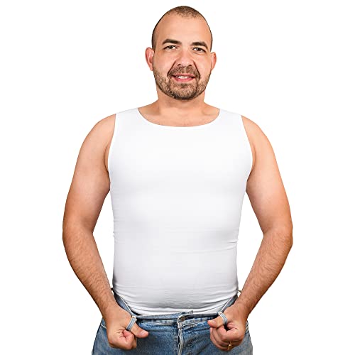 Ytiree Gynecomastia Compression Shirts for Men Seamless Gyno Tank Top Slimming Undershirt Shapewear