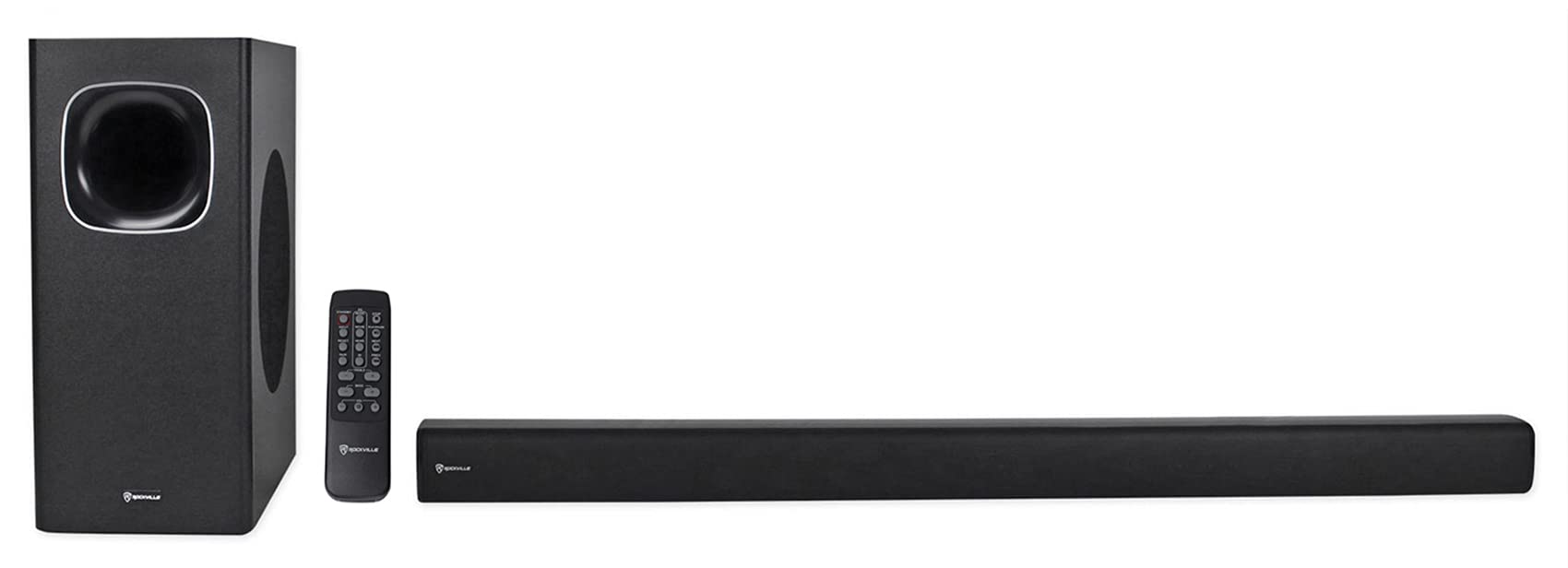 Rockville (1) ROCKBAR 40" 400w Soundbar w/Wireless Subwoofer/Bluetooth/HDMI/Optical Bundle with (1) Rockville Mini WiFi Music Player Wireless Audio Streaming Multiroom Stereo Receiver (2 Items)