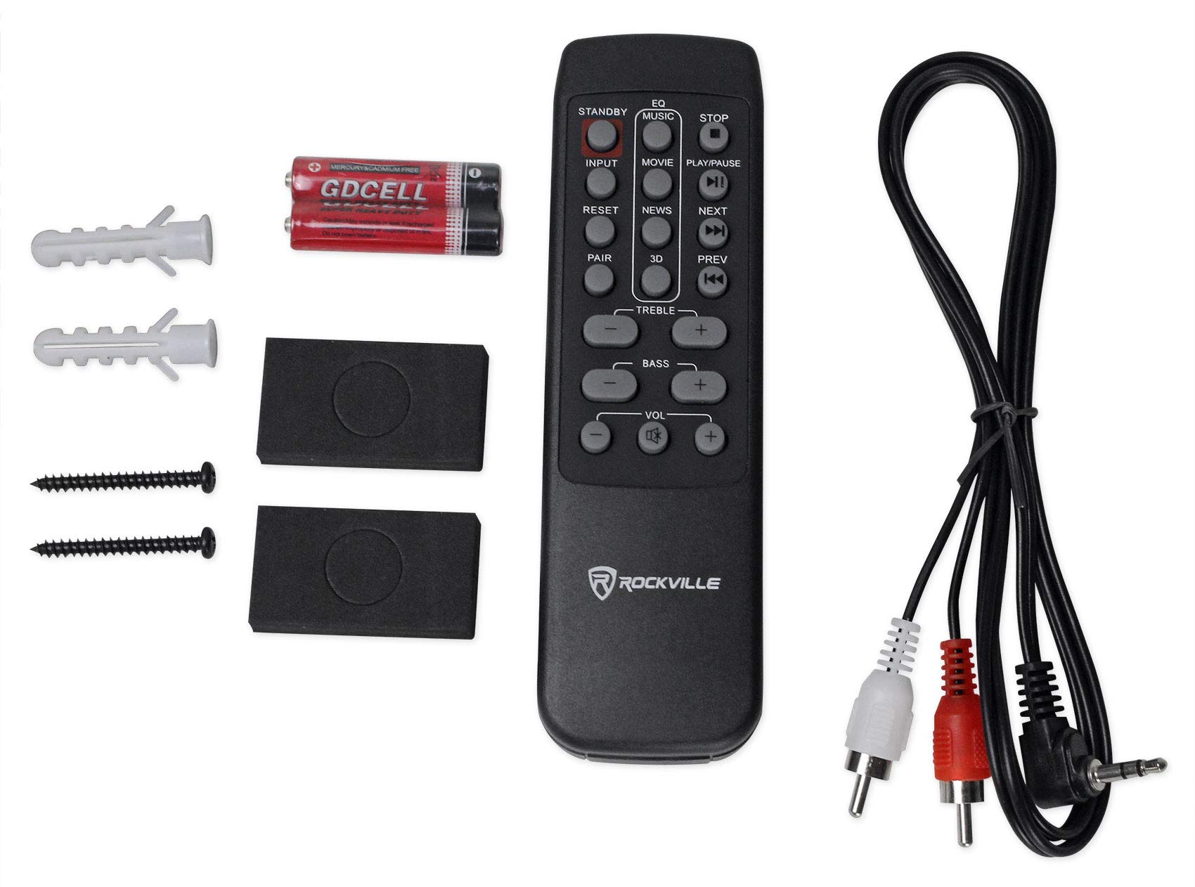 Rockville (1) ROCKBAR 40" 400w Soundbar w/Wireless Subwoofer/Bluetooth/HDMI/Optical Bundle with (1) Rockville Mini WiFi Music Player Wireless Audio Streaming Multiroom Stereo Receiver (2 Items)