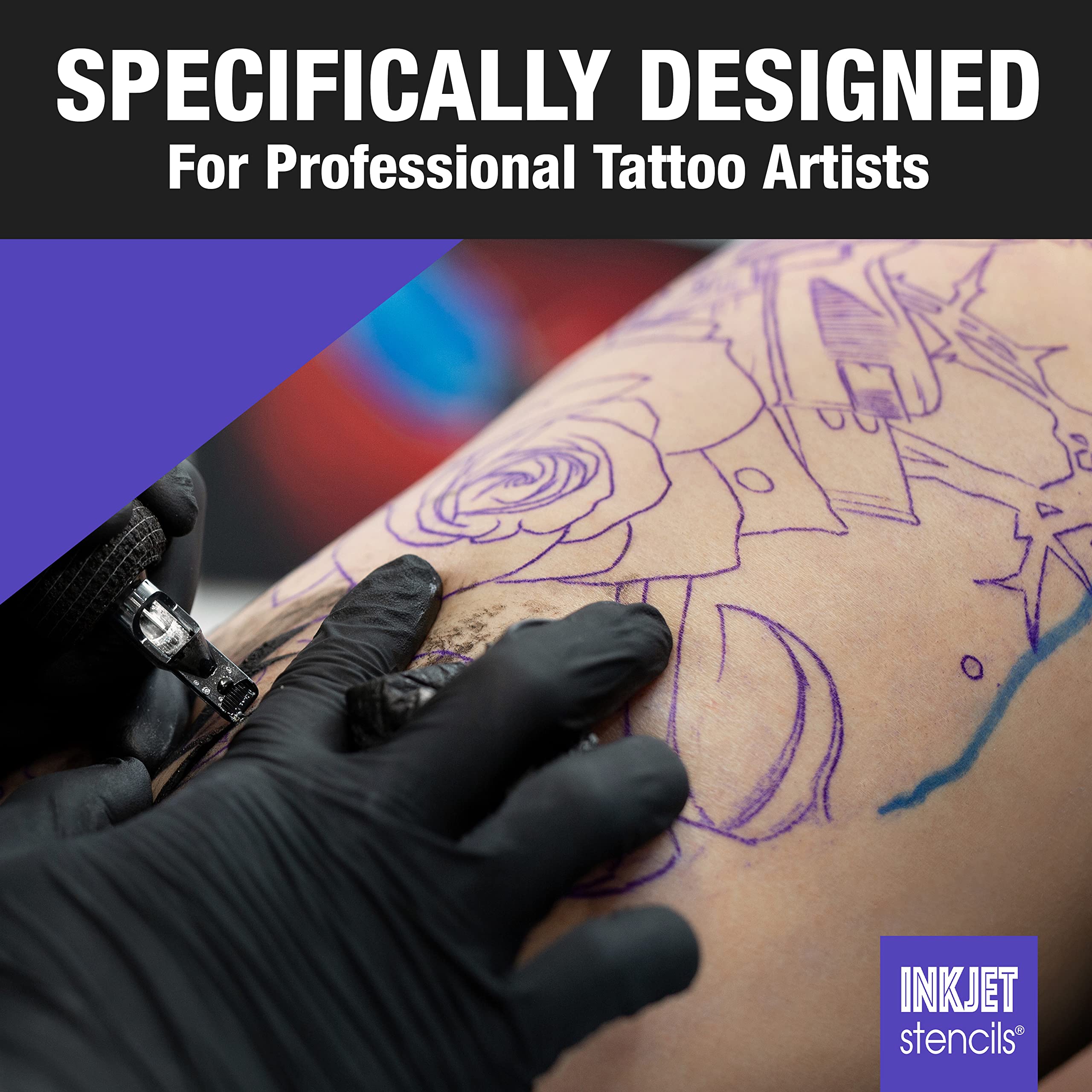 Tattoo Inkjet Stencil Ink - Revolutionary Stencils Printer Ink for Tattoos - 4 Oz Bottle